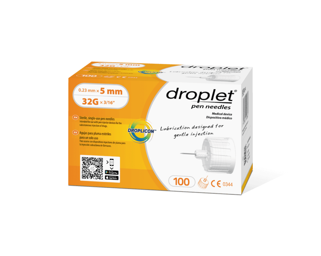 Droplet® Pen Needles | Single-Use Pen Needles | Droplet Micron